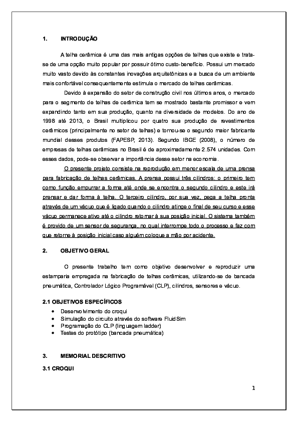 (DOC) Trabalho 1 mecatronica final