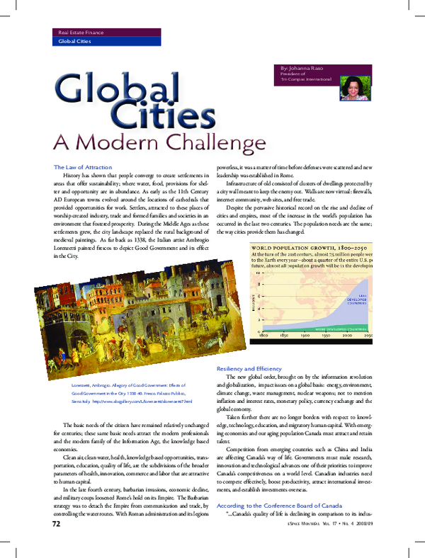 (PDF) 3- Global Cities- A Modern Challenge?