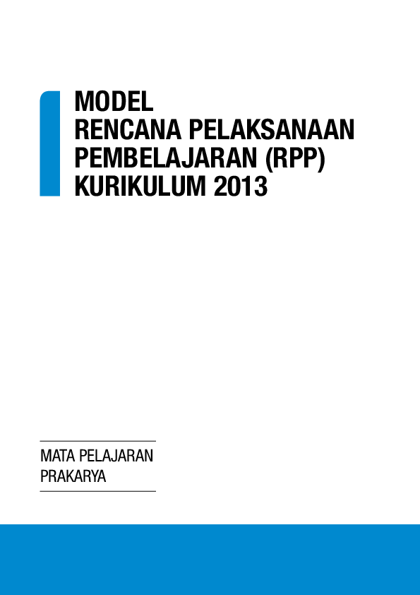 (PDF) Model Rencana pelaksanaan peMbelajaRan (Rpp) kuRikuluM 2013 Mata ...