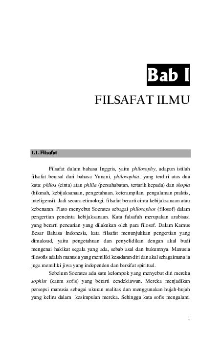 (PDF) Filsafat Ilmu dan Metode Riset Normal (BAB I)
