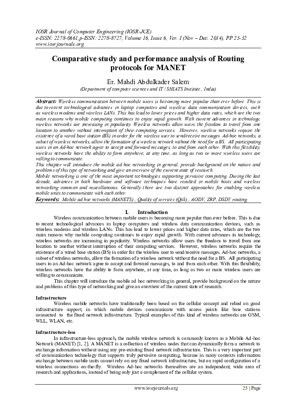 (PDF) A Detailed Comparative Review On Routing Protocols, Congestion And Meta-Heuristics ...