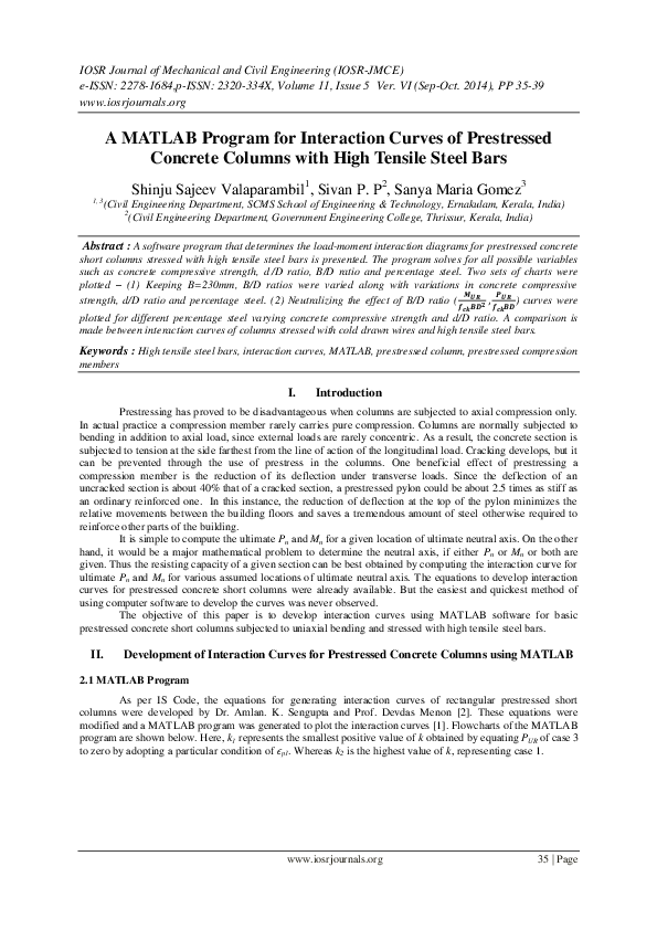 (PDF) A MATLAB Program for Interaction Curves of Prestressed Concrete ...