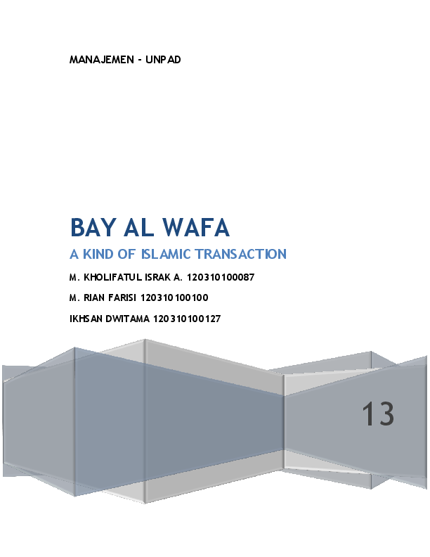 (PDF) Bay Al Wafa