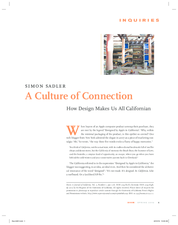 A Culture of Connection