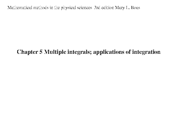 (PPT) MULTIPLE INTEGRAL & APPLICATIONS