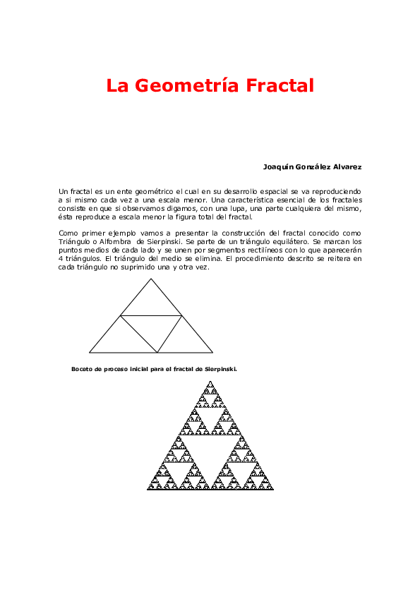 (PDF) La Geometría Fractal
