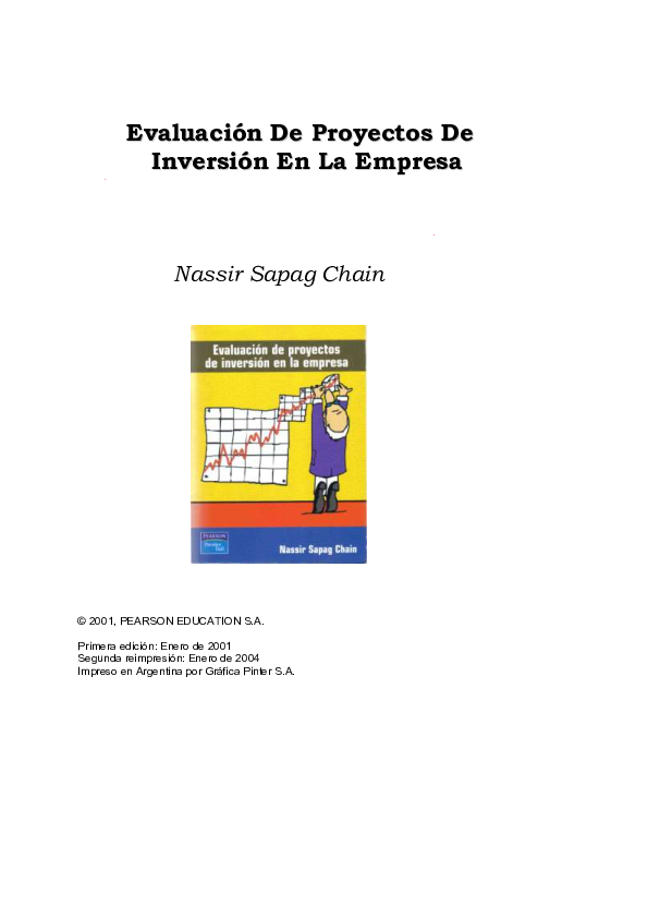 (PDF) Evaluacion de Proyectos de Inversion en la empresa Sapag Chain ...