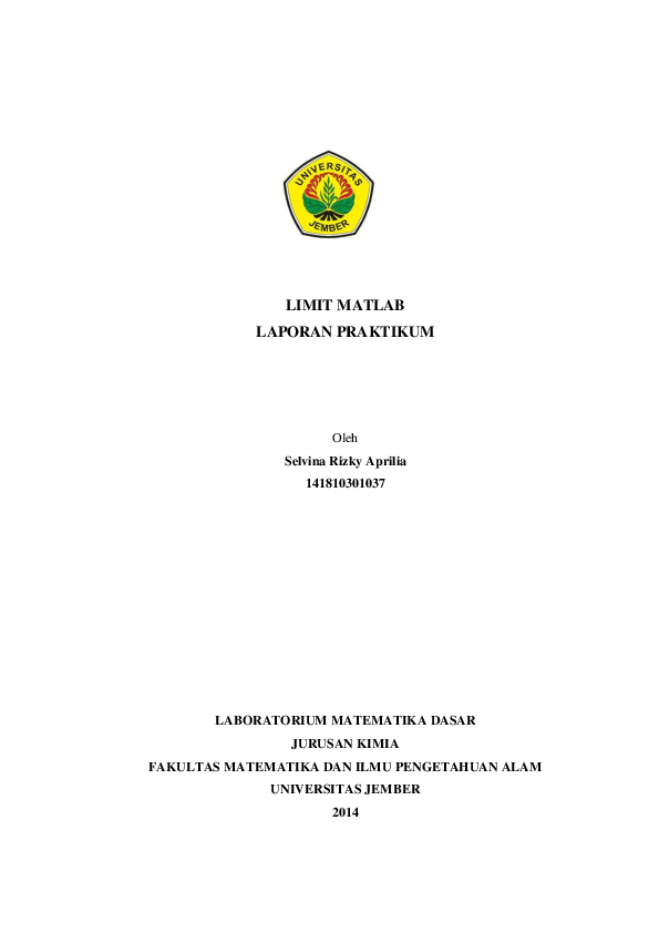 (DOC) laporan matlab