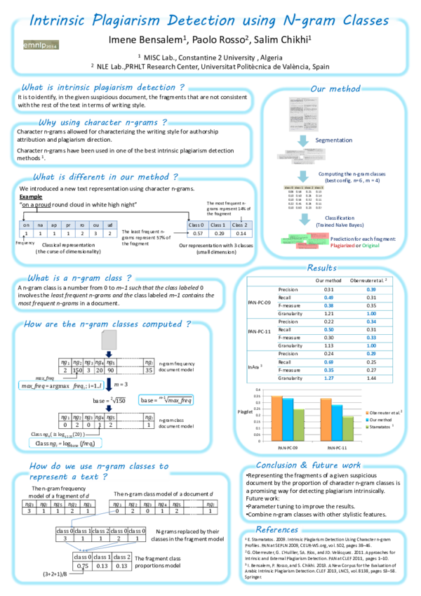 (PDF) Intrinsic Plagiarism Detection using N-gram Classes (EMNLP 2014 ...