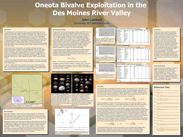 (PDF) Oneota Bivalve Exploitation in the Des Moines River Valley