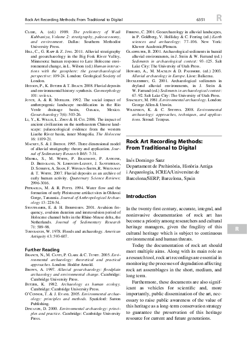Rock Art Recording Methods: From Traditional to Digital