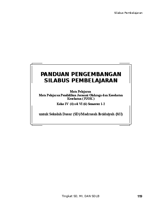 (DOC) SILABUS PJOK