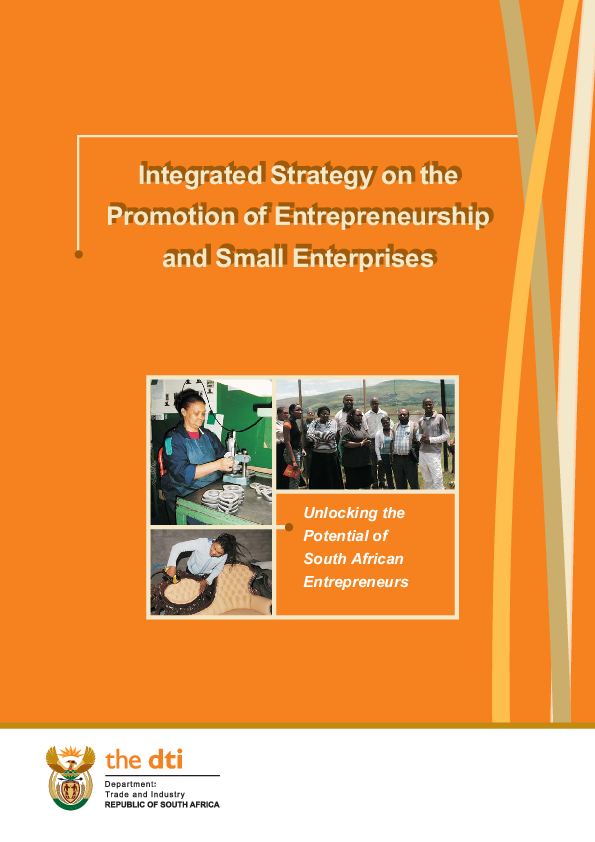 (PDF) Integrated Strategy on the Promotion of Entrepreneurship and ...