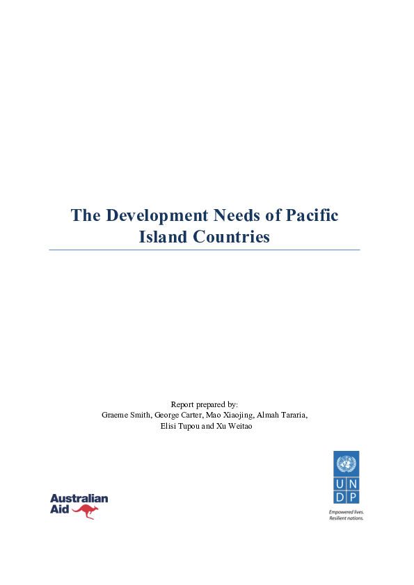 (PDF) The Development Needs of Pacific Island Countries