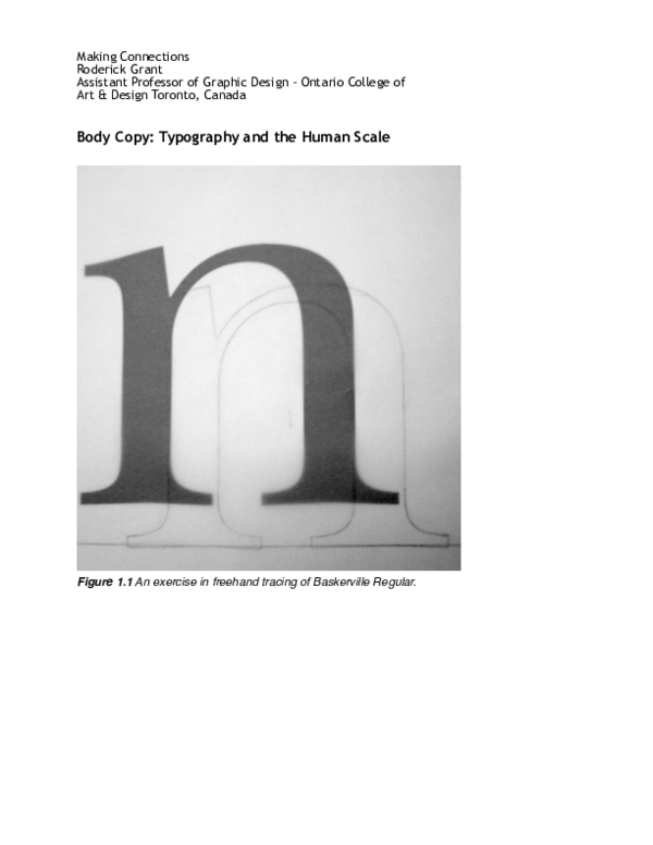 (PDF) Body Copy: Typography and the Human Scale