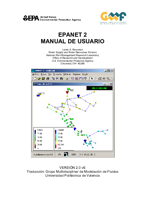 (PDF) EPANET 2 MANUAL DE USUARIO