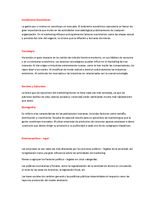 (DOC) Condiciones Económicas