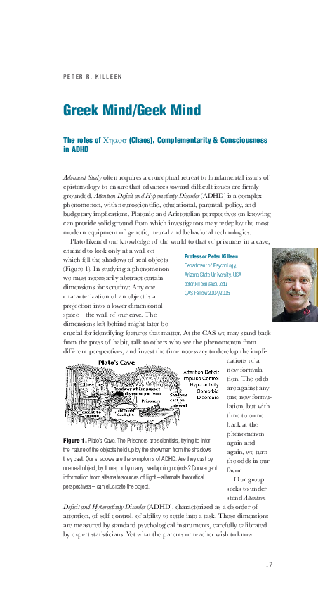 (PDF) Greek Mind/Geek Mind- The roles of Chaos, Complementarity ...