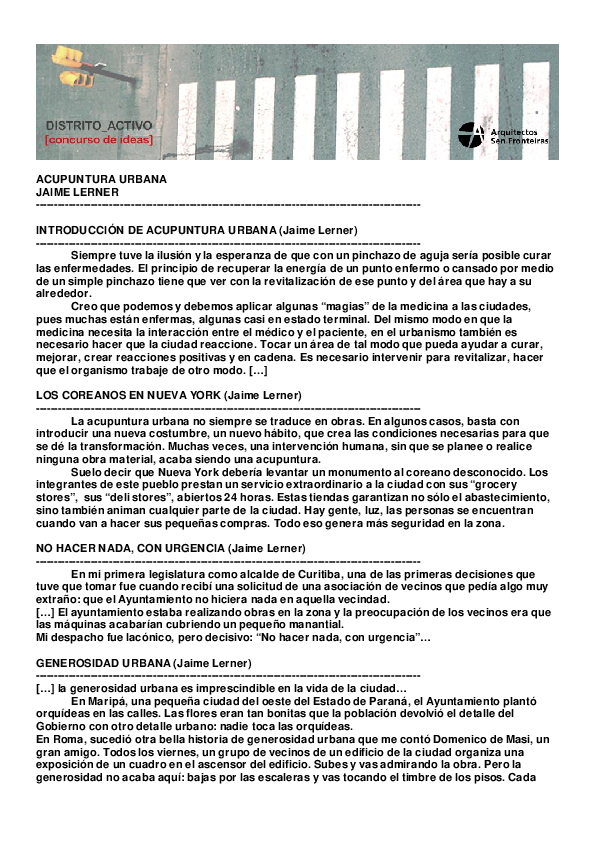 (PDF) Acupuntura Urbana - Jaime Lerner