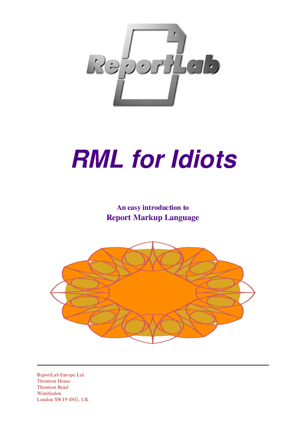 (PDF) RML for Idiots An easy introduction to Report Markup Language