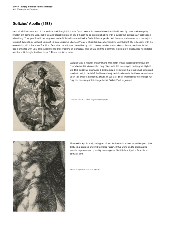 (PDF) Goltzius’ Apollo (1588)