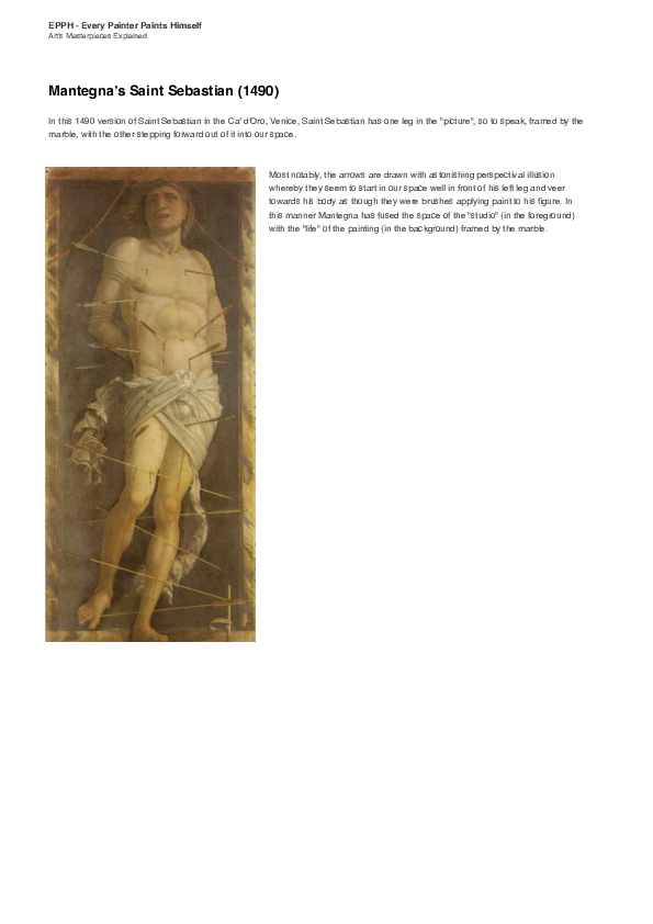 (PDF) Mantegna’s Saint Sebastian (1490)