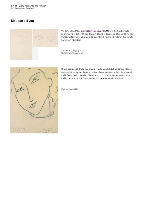 (PDF) Matisse’s Eyes