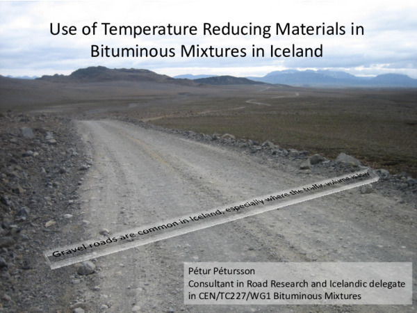 (PDF) Use of temperature reducing material in bituminous mixtures in ...