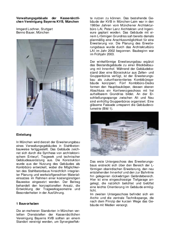 Verwaltungsgebäude der Kassenärztlichen Vereinigung Bayerns KVB, München