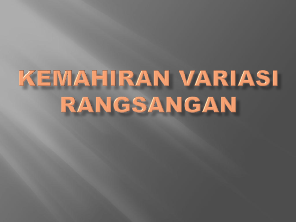 (PPT) kemahiran variasi rangsangan