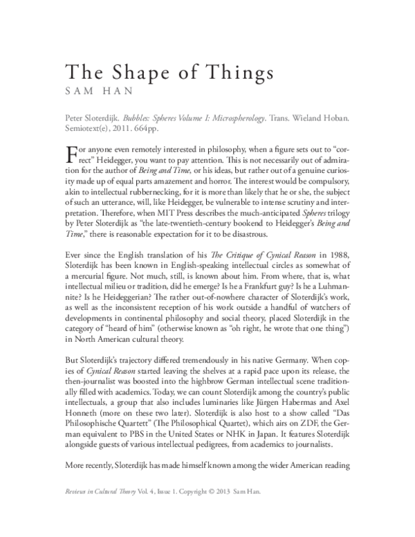 (PDF) The Shape of Things