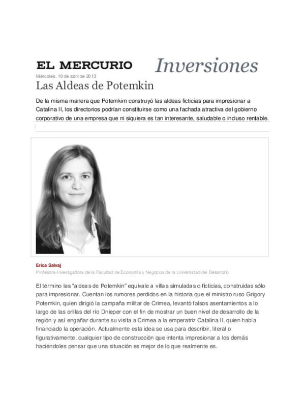 (PDF) Las aldeas de Potemkin
