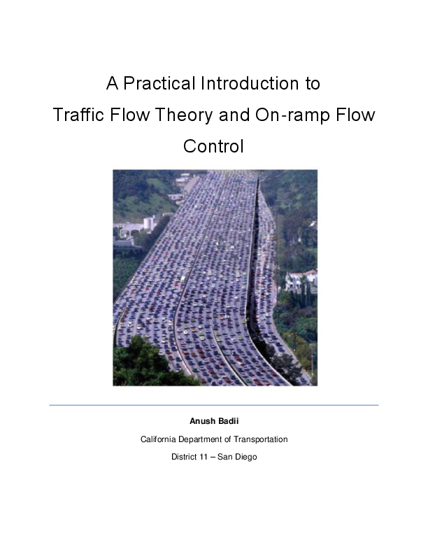 (DOC) Traffic Flow Theory and Its Management