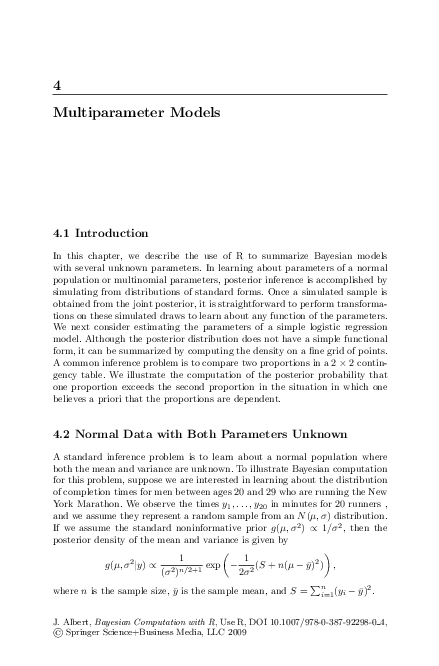 (PDF) 4 Multiparameter Models