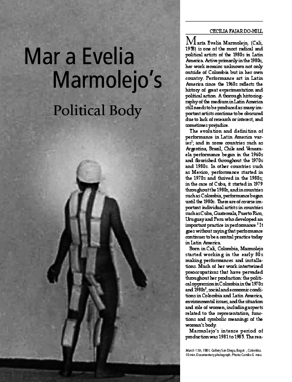 (PDF) Maria Evelia Marmolejo's Political Body