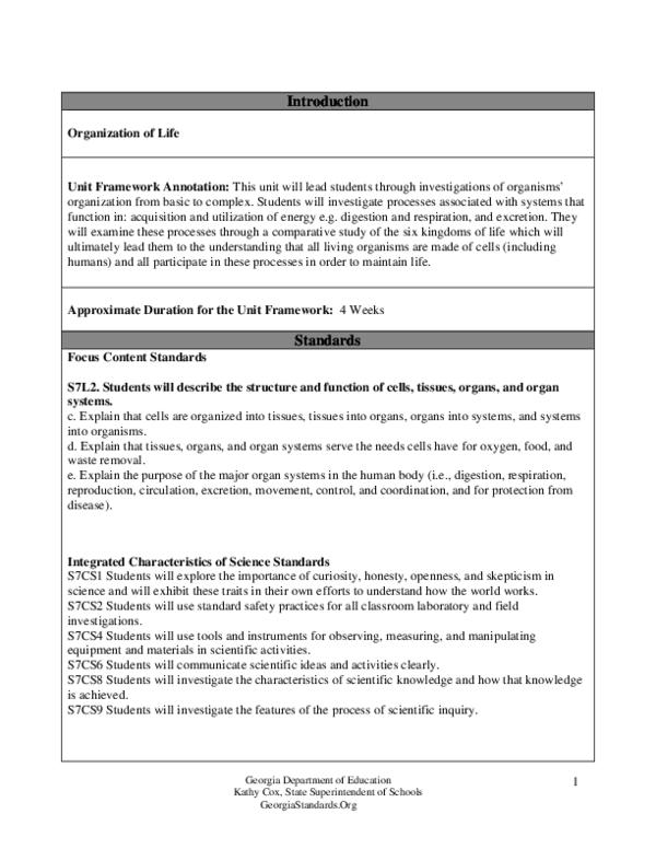 (PDF) Organization of Life