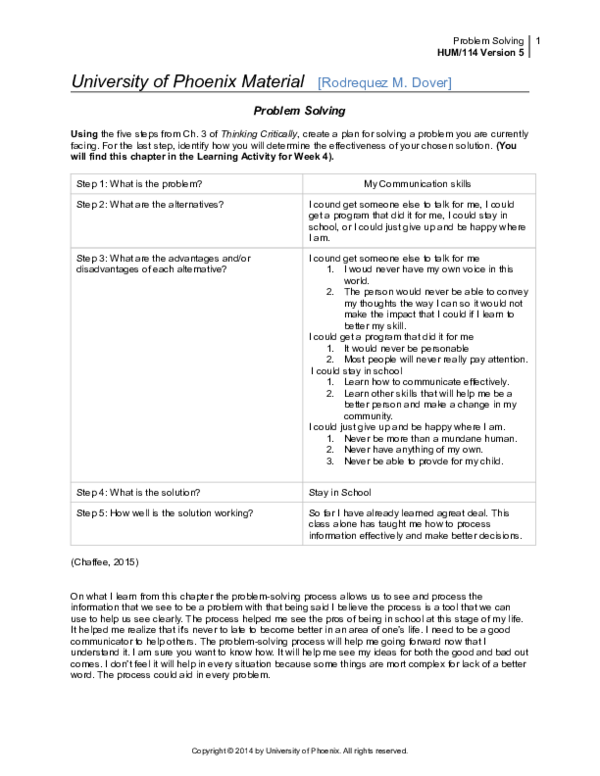 (DOC) University of Phoenix Material