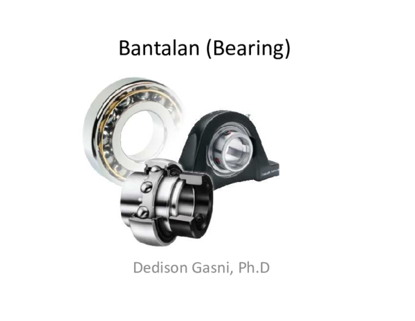 (PDF) Bantalan (Bearing