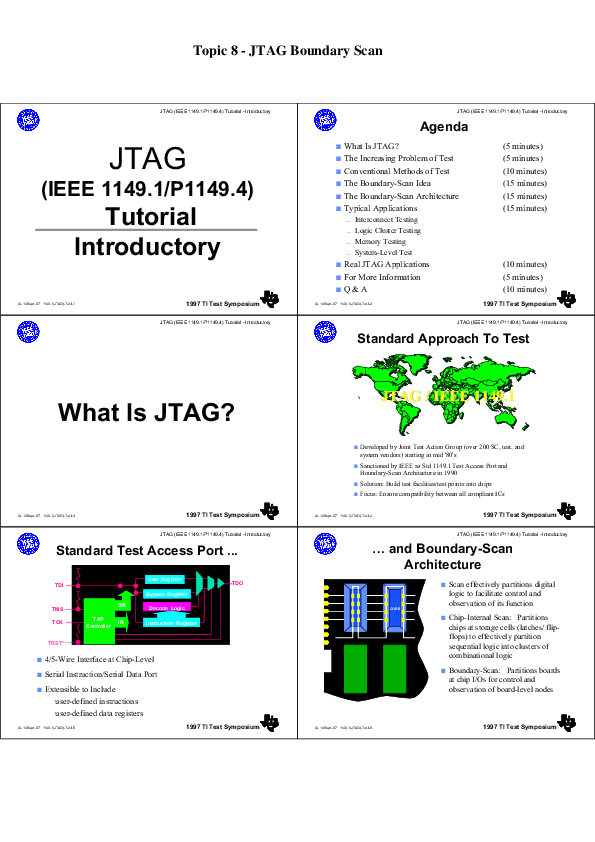Pdf Jtag Applications In System And Memory Testing