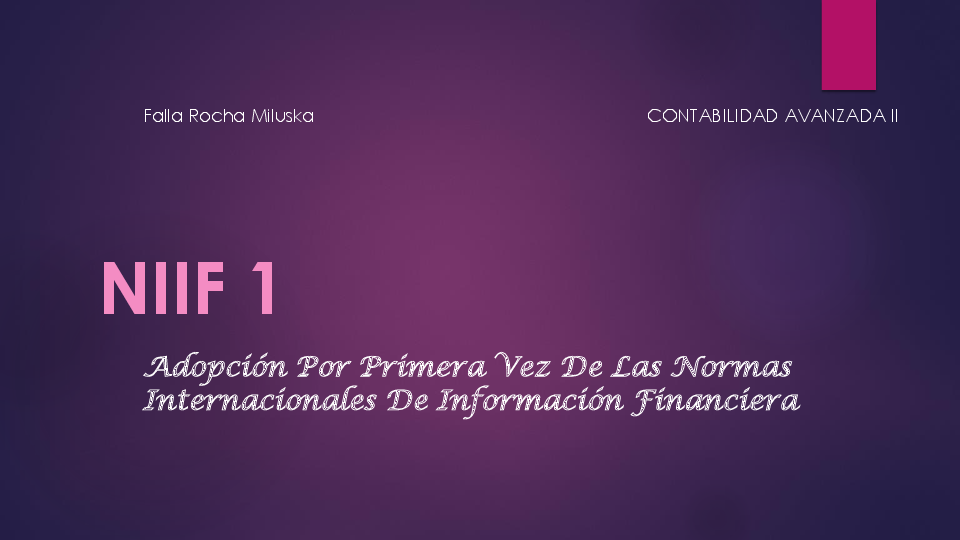 (PDF) DIAPOSITIVAS EXPOSICION NIIF 1