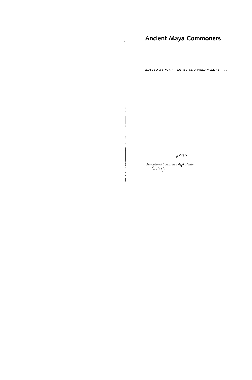 (PDF) Maya Commoners: The Stereotype and the Reality