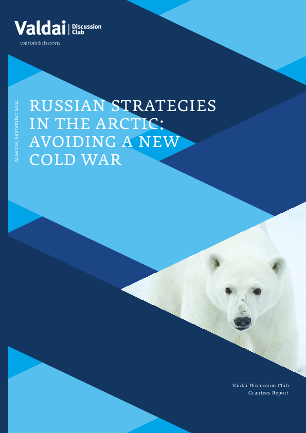 (PDF) Russian Strategies in the Arctic: Avoiding a New Cold War.