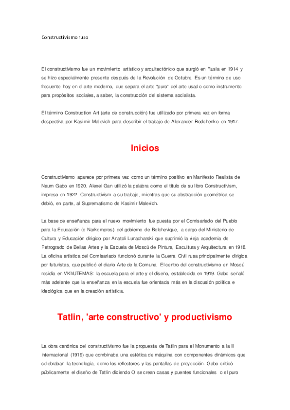 (PDF) Constructivismo ruso