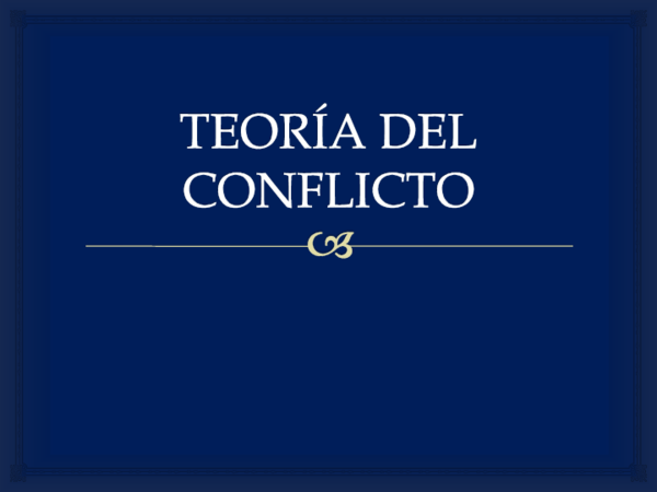 (PPT) TEORIA DEL CONFLICTO