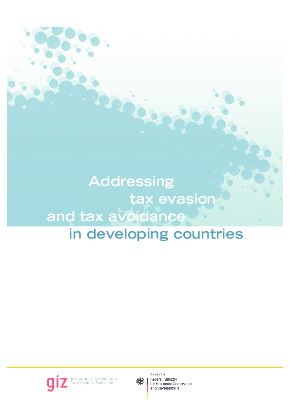 (PDF) Addressing tax evasion and tax avoidance in developing countries