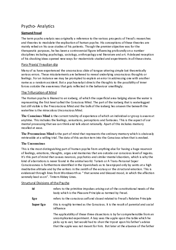(DOC) understanding Sigmund Freud, a comprehensive note