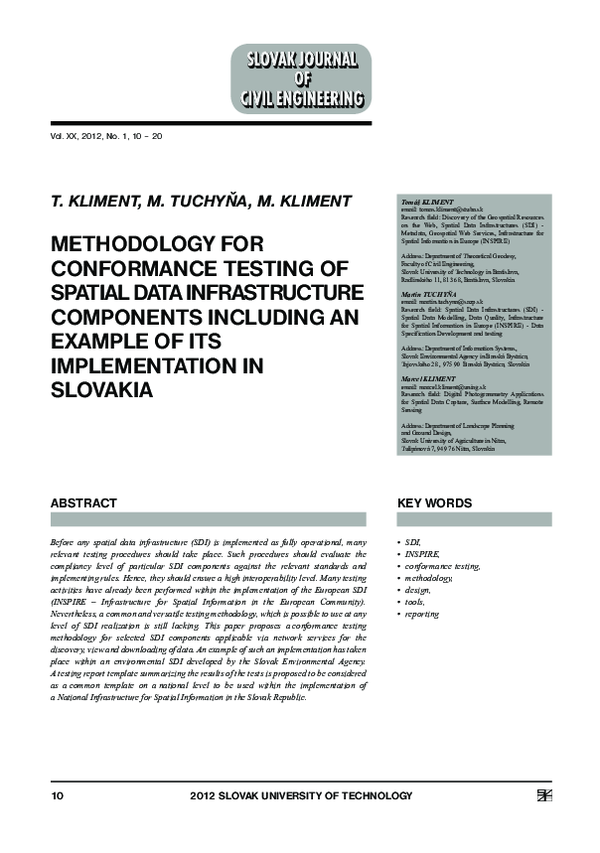 Pdf Spatial Data Infrastructure Components Including An Example Of