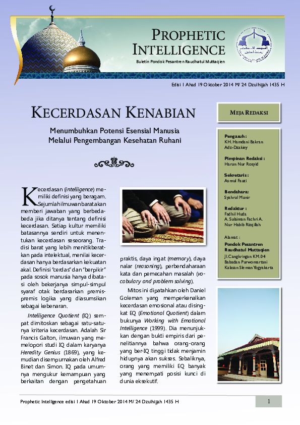 (PDF) Buletin Prophetic Intelligence Ed. 1