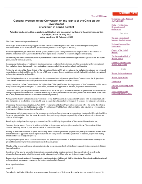 (PDF) Text in PDF Format Optional Protocol to the Convention on the ...