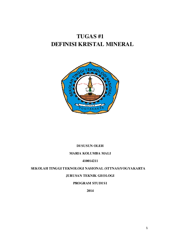 (DOC) definisi kristal mineral